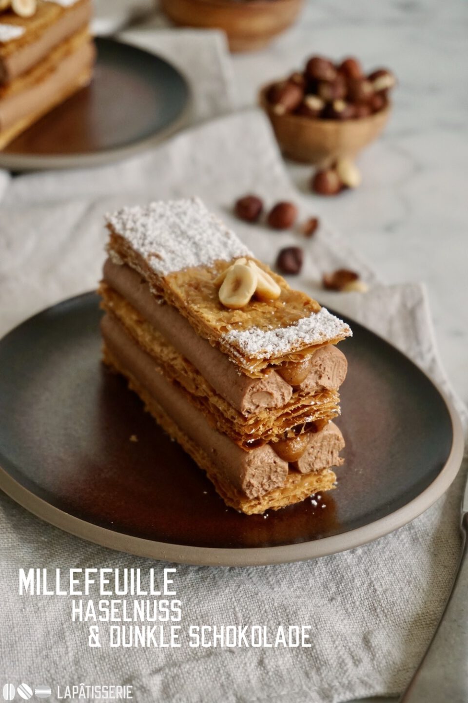 Millefeuille Haselnuss & dunkle Schokolade – LAPÂTISSERIE