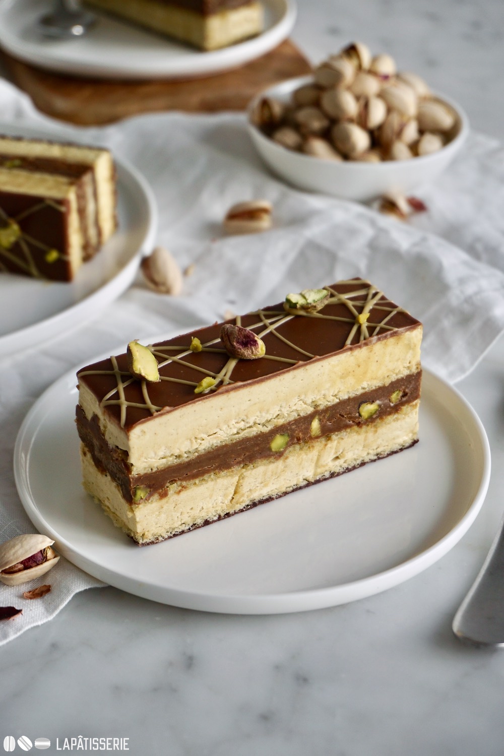 Opéra Pistache | Pistazienschnitte – LAPÂTISSERIE
