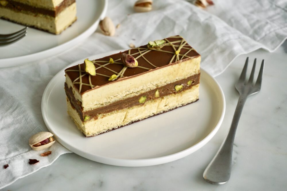 Opéra Pistache | Pistazienschnitte – LAPÂTISSERIE