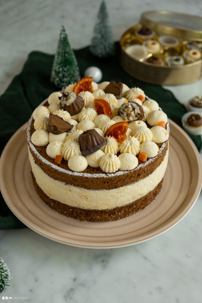 Weihnachtstorte mit Schoko, Orange & Lebkuchen – LAPÂTISSERIE